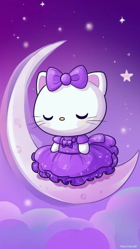 Purple Hello Kitty Wallpapers - PixelsTalk