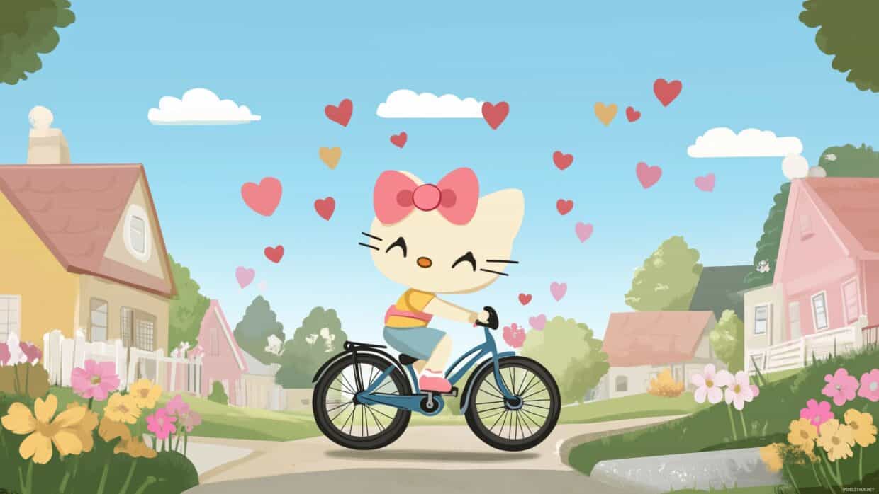 Hello Kitty Wallpaper 4K - PixelsTalk