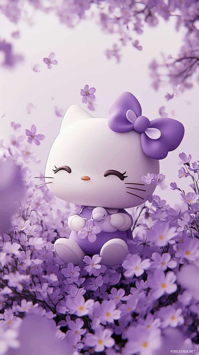 Purple Hello Kitty Wallpapers - PixelsTalk
