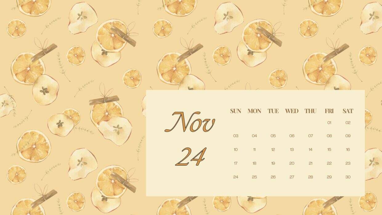 November 2024 Calendar Desktop Backgrounds - PixelsTalk