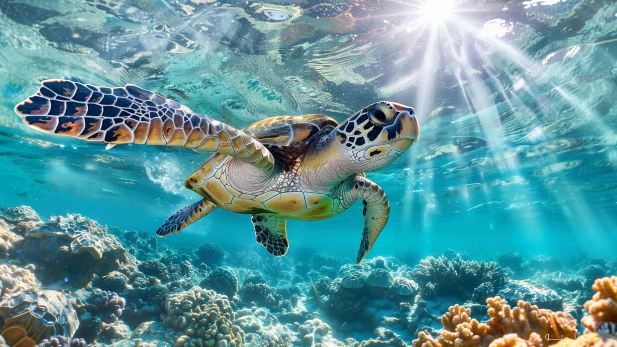 Sea Turtle Wallpaper for Desktop - PixelsTalk