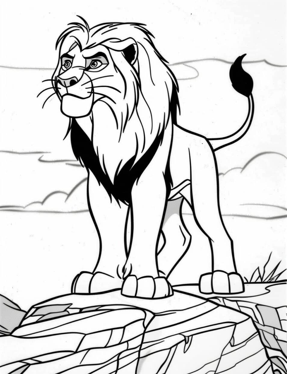 Simba Lion King coloring pages - PixelsTalk