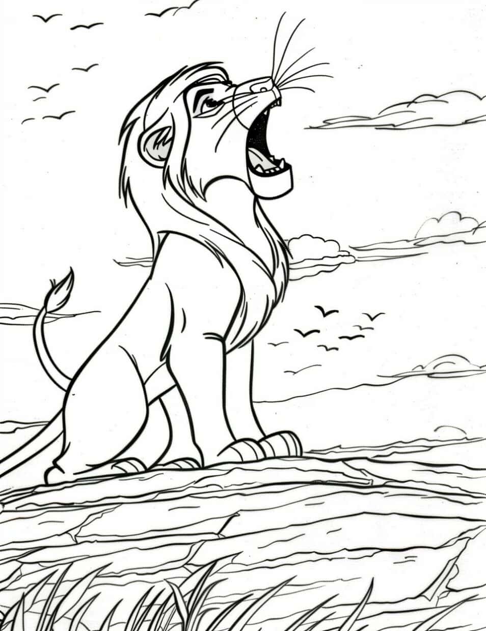 Simba Lion King coloring pages - PixelsTalk
