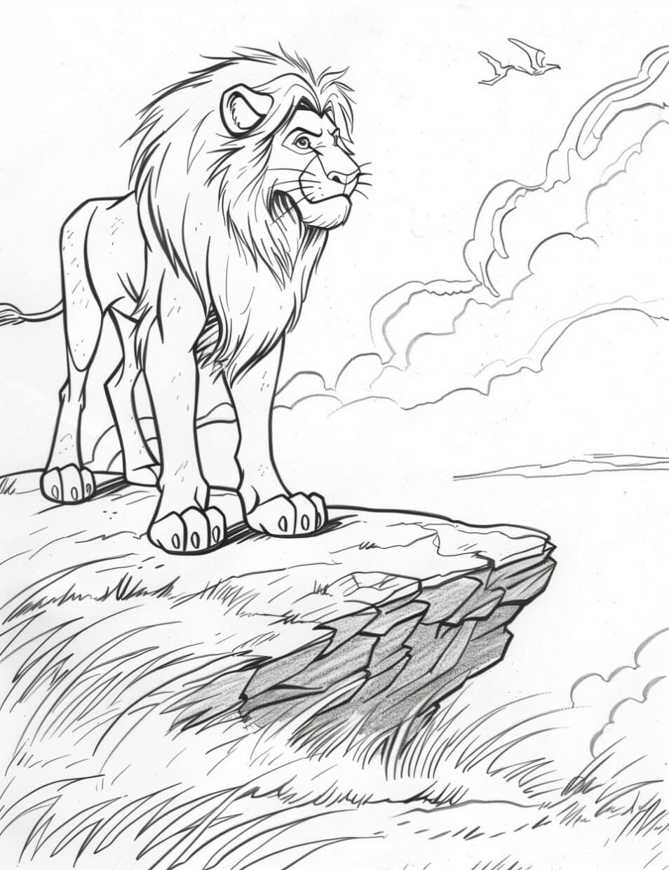 Simba Lion King coloring pages - PixelsTalk