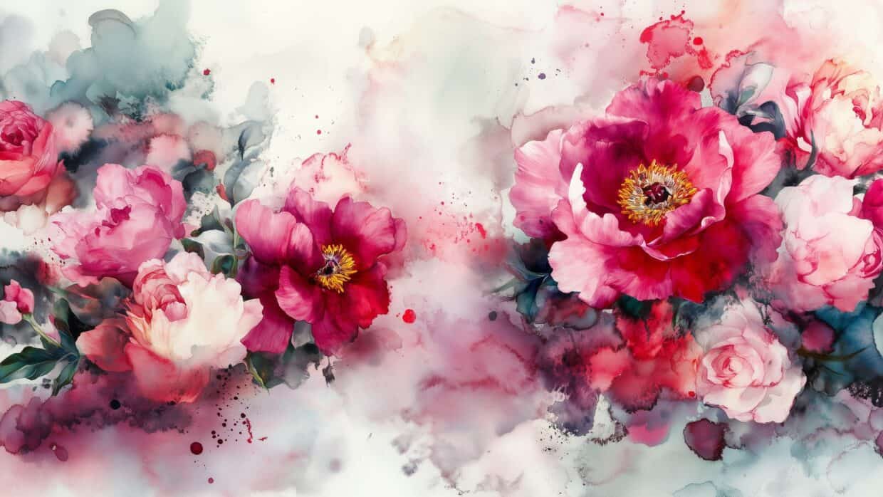 Flower Wallpaper Watercolor - PixelsTalk