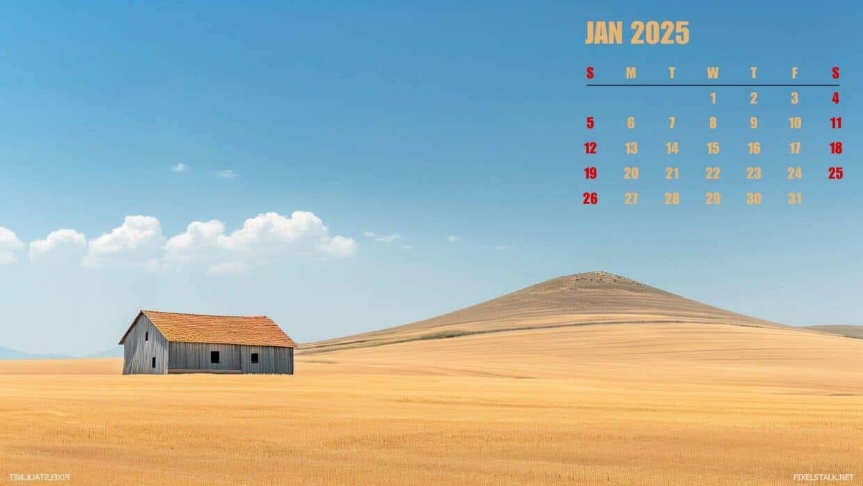 2025 January Calendar HD Wallpapers - PixelsTalk