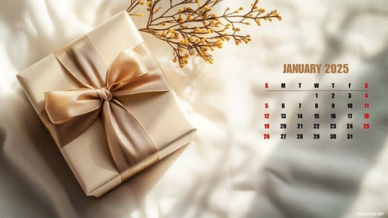 2025 January Calendar HD Wallpapers - PixelsTalk