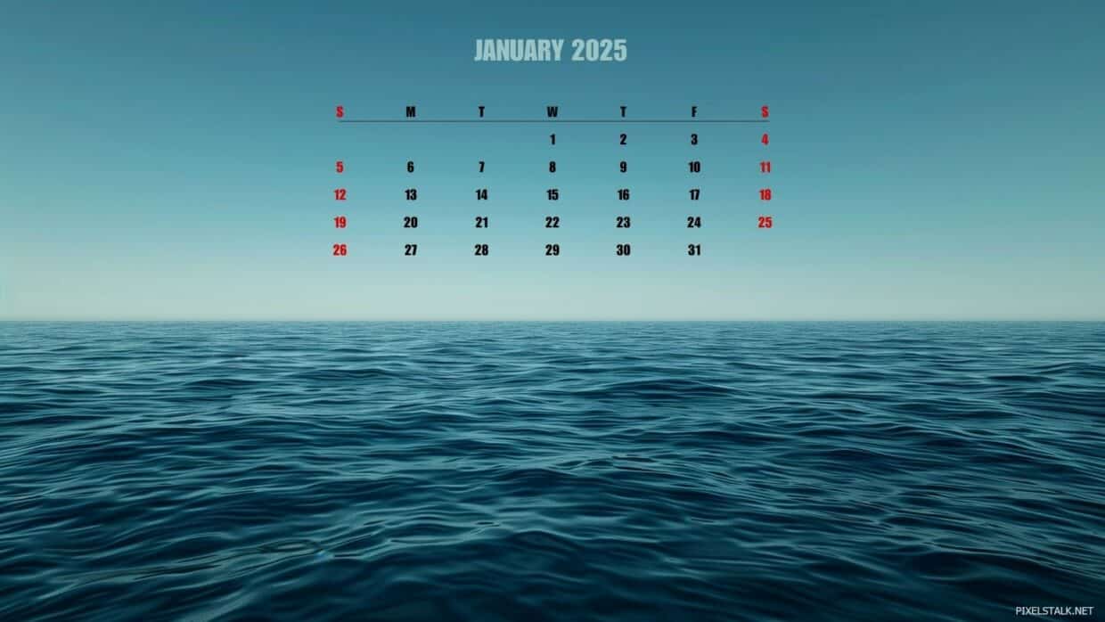 2025 January Calendar HD Wallpapers - PixelsTalk