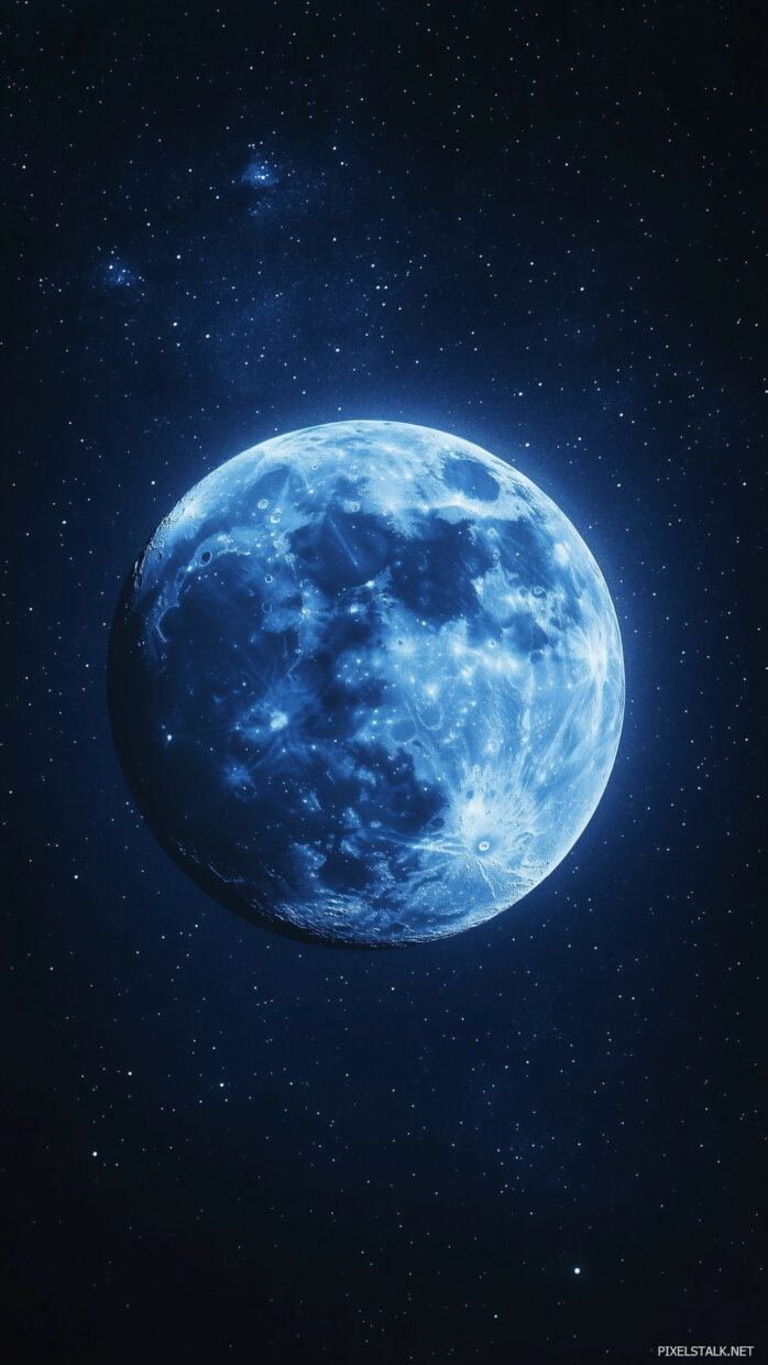 The blue moon HD Wallpapers - PixelsTalk