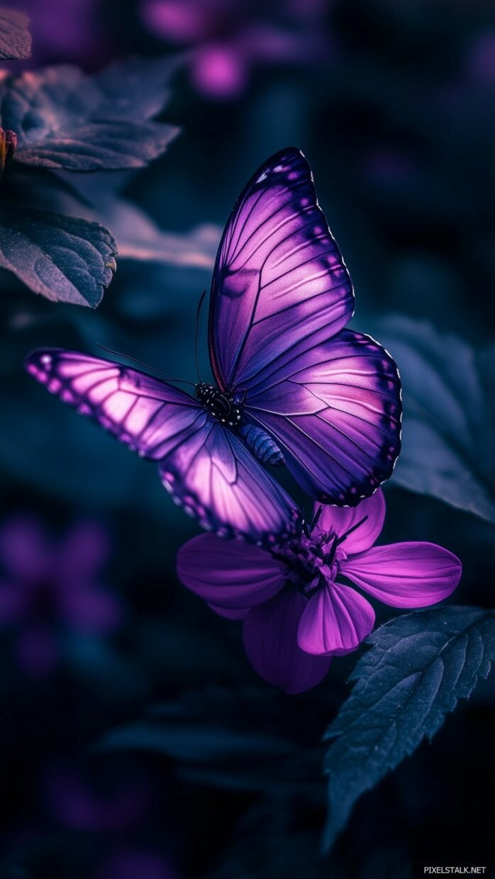 Purple Butterfly Wallpapers - PixelsTalk