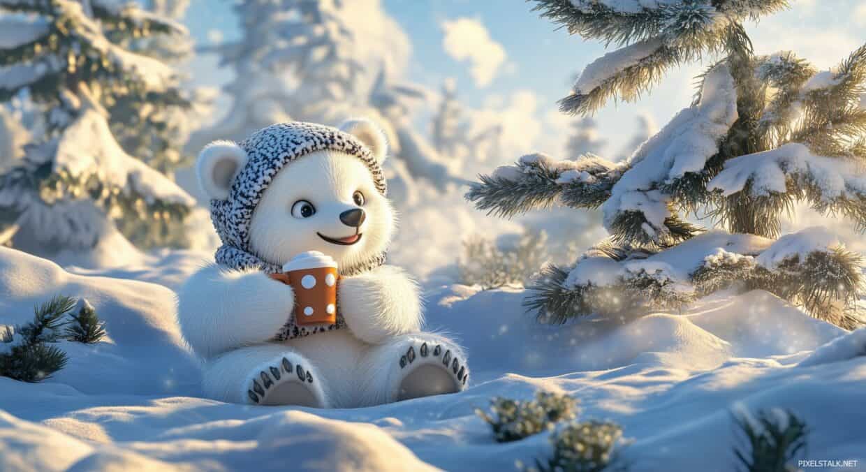 Cute Winter Desktop Wallpapers - PixelsTalk