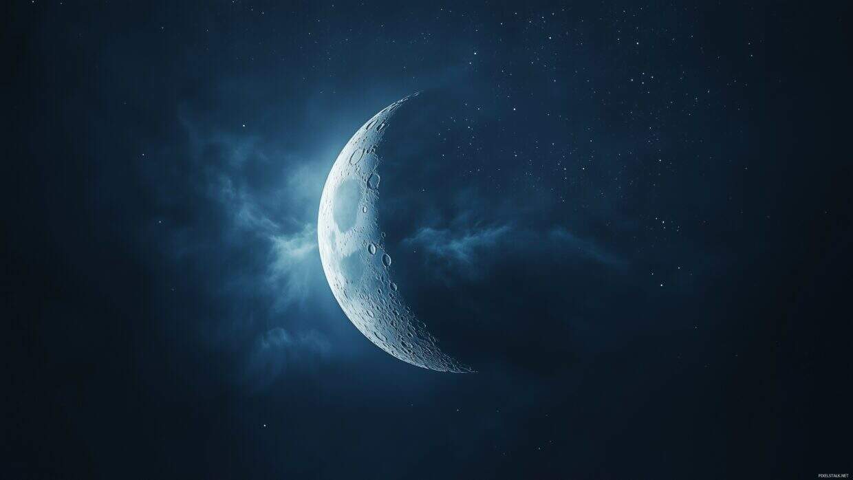 Crescent Moon HD Wallpaper - PixelsTalk