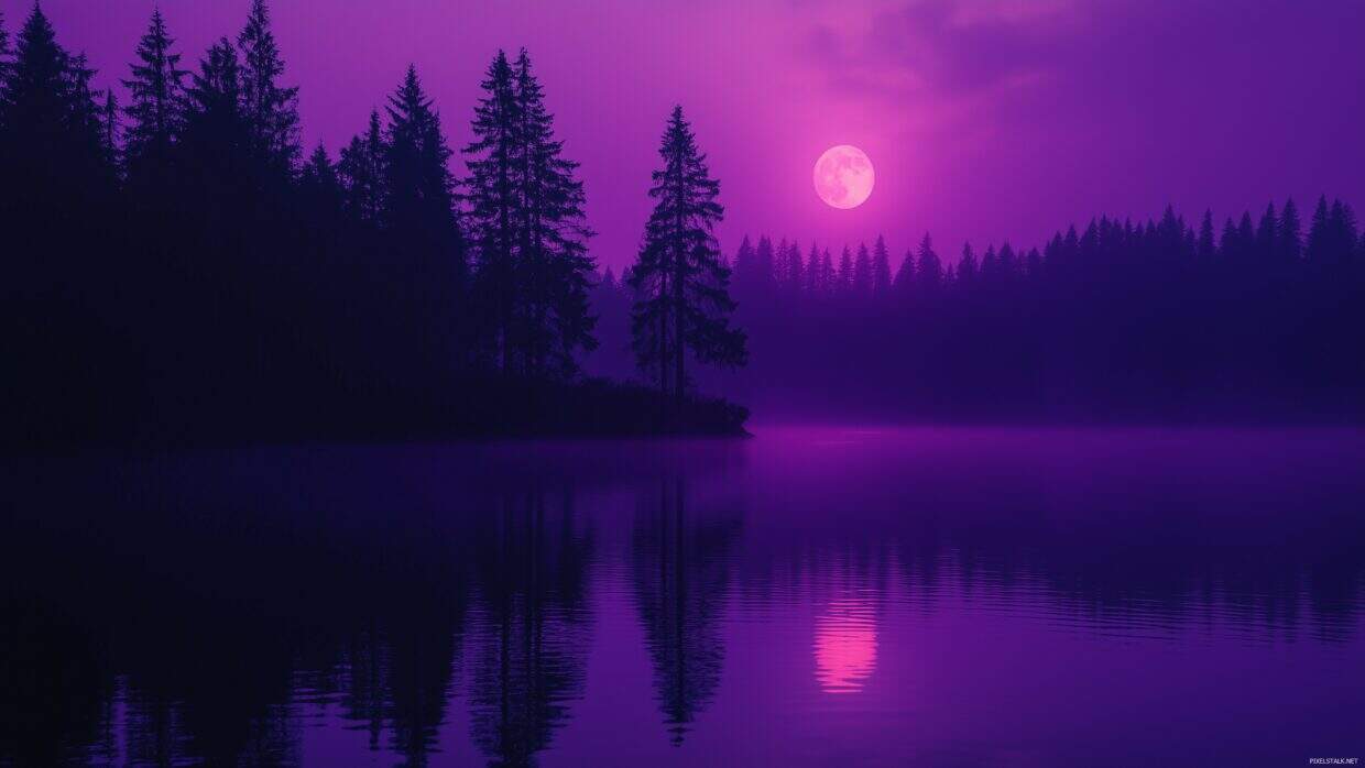 Purple Moon Wallpapers - PixelsTalk