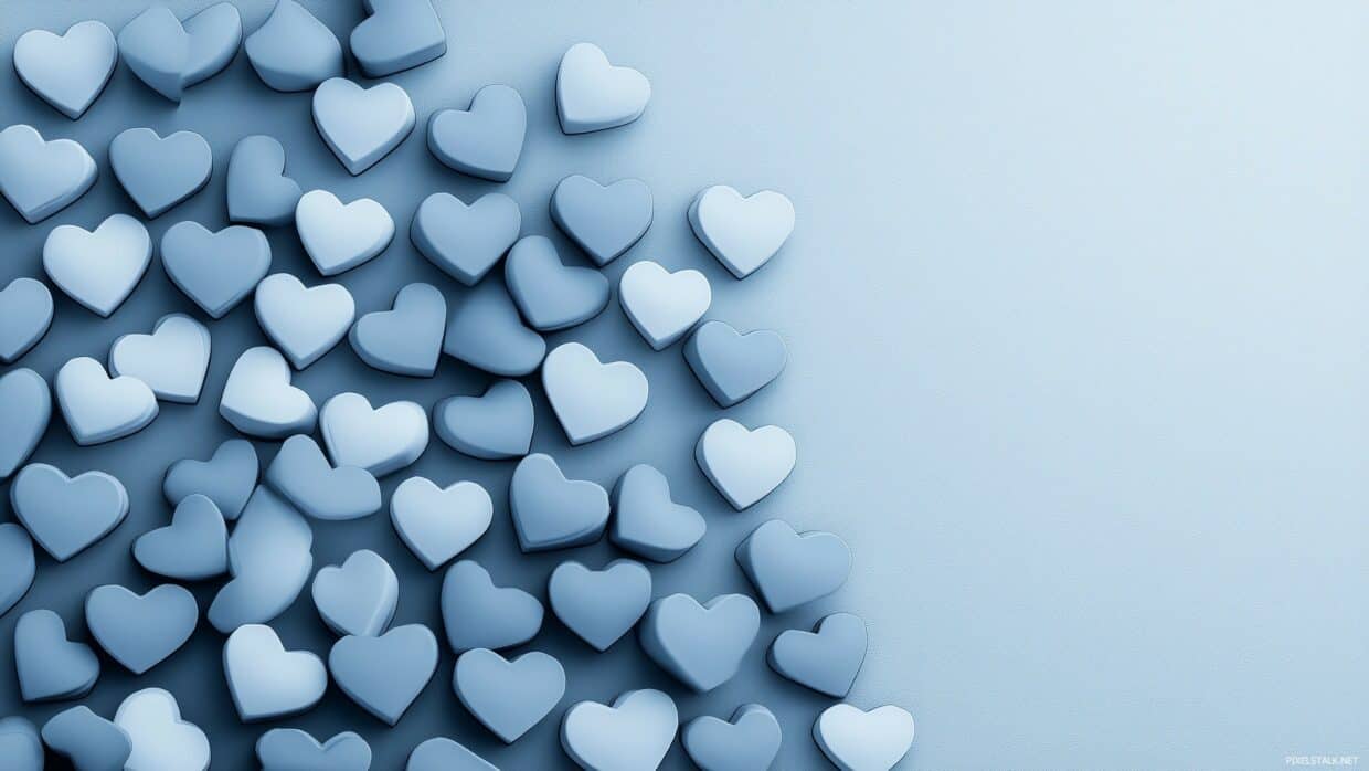 Blue Heart Wallpapers - PixelsTalk