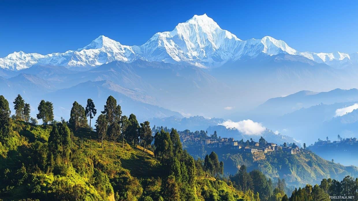 Snow Mountain Desktop Wallpapers - PixelsTalk
