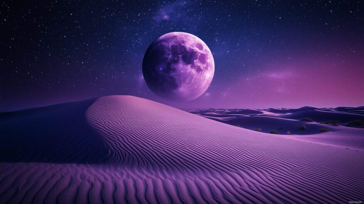 Purple Moon Wallpapers - PixelsTalk