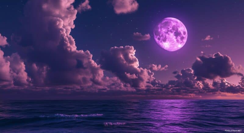 Purple Moon Wallpapers - PixelsTalk