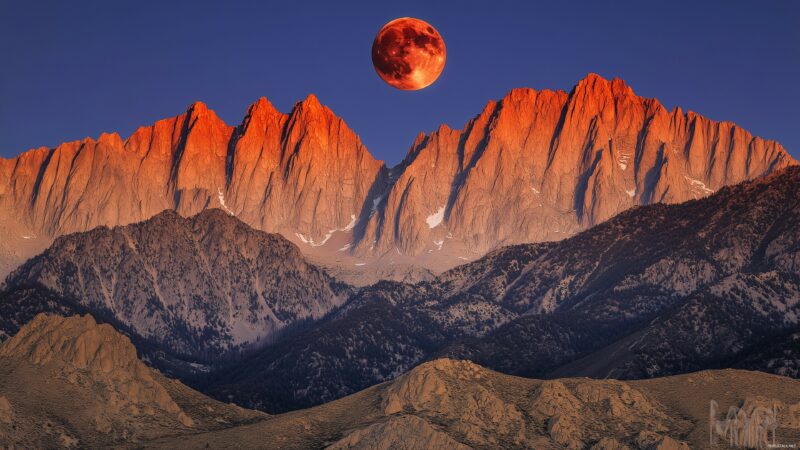 Red Moon Wallpaper HD - PixelsTalk