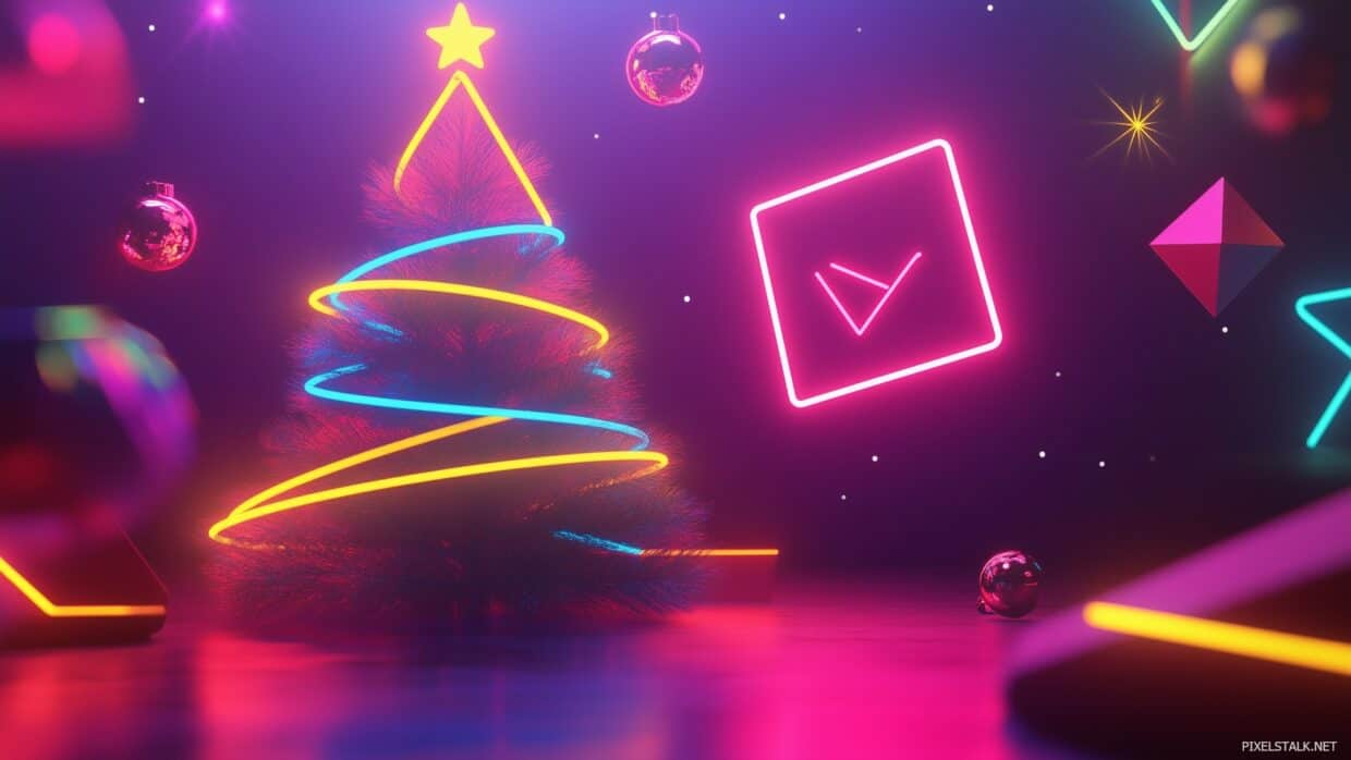 Retro Christmas Wallpapers - PixelsTalk