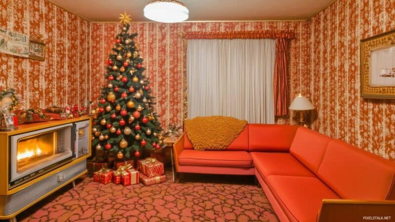 Retro Christmas Wallpapers - PixelsTalk