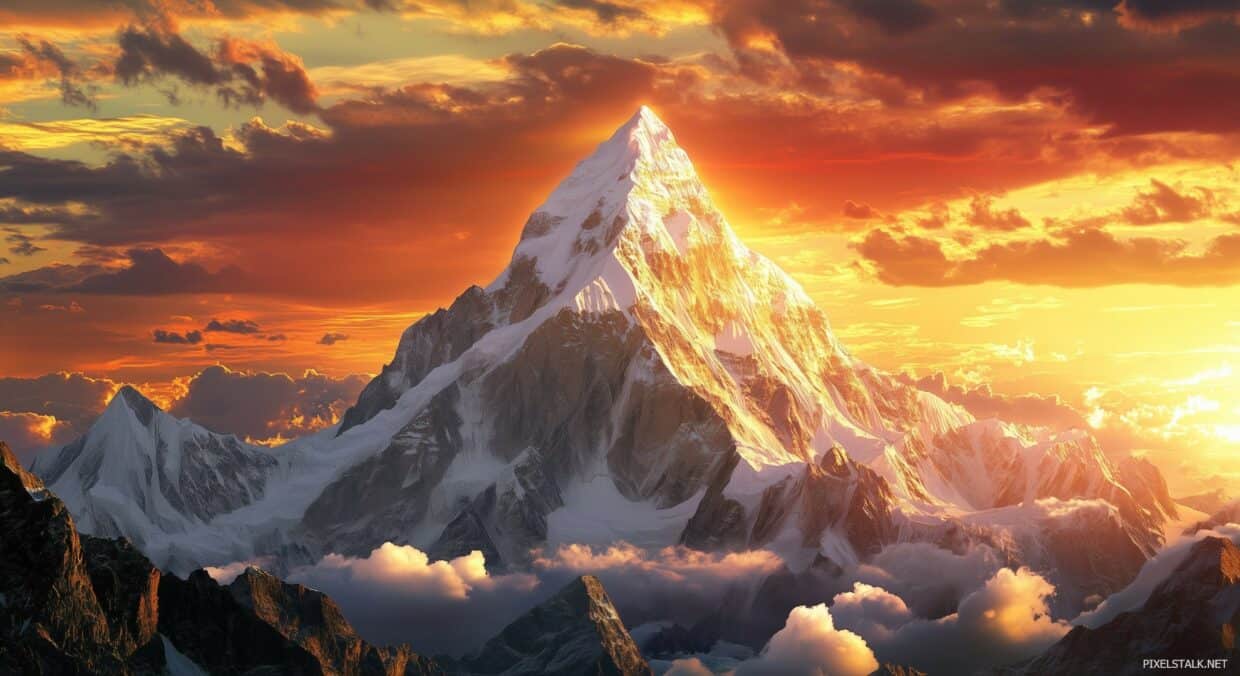 Snow Mountain Desktop Wallpapers - PixelsTalk