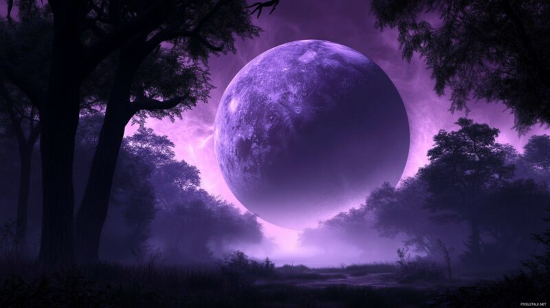 Purple Moon Wallpapers - PixelsTalk