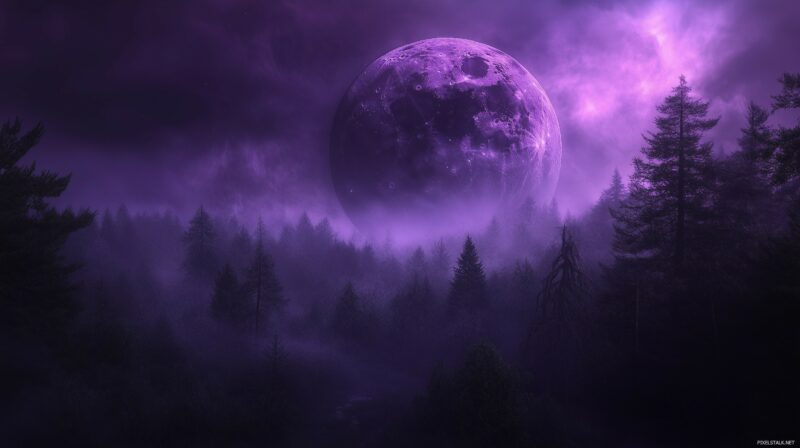 Purple Moon Wallpapers - PixelsTalk
