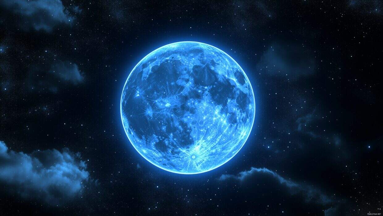 The blue moon HD Wallpapers - PixelsTalk