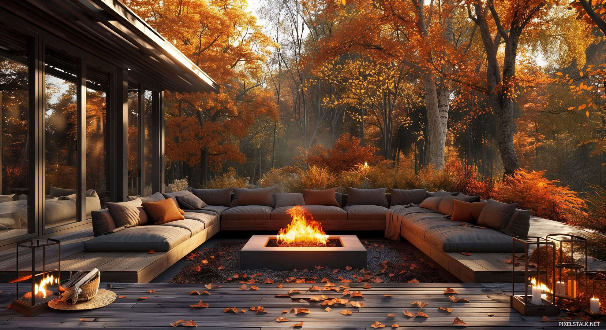 Cozy Fall Desktop Wallpapers - PixelsTalk