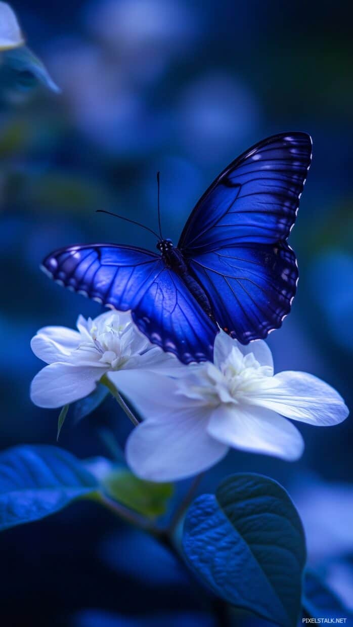 Blue Butterfly Wallpapers Aesthetic - PixelsTalk