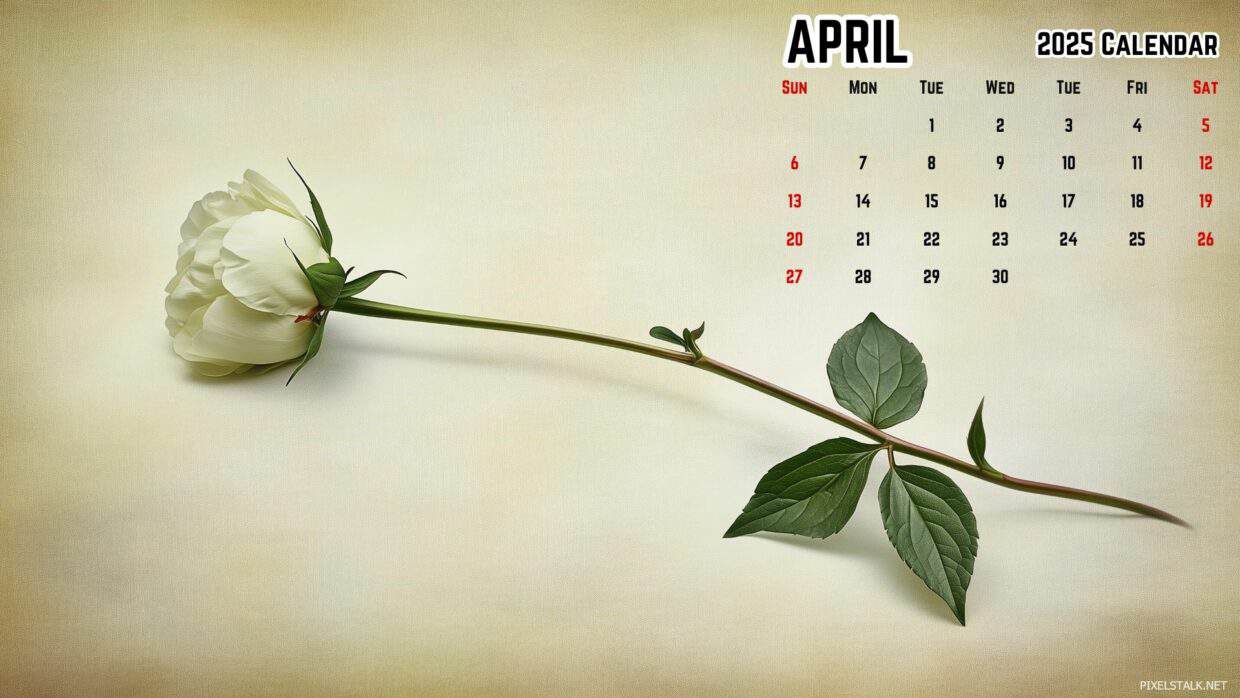 April 2025 Calendar Desktop Backgrounds - PixelsTalk