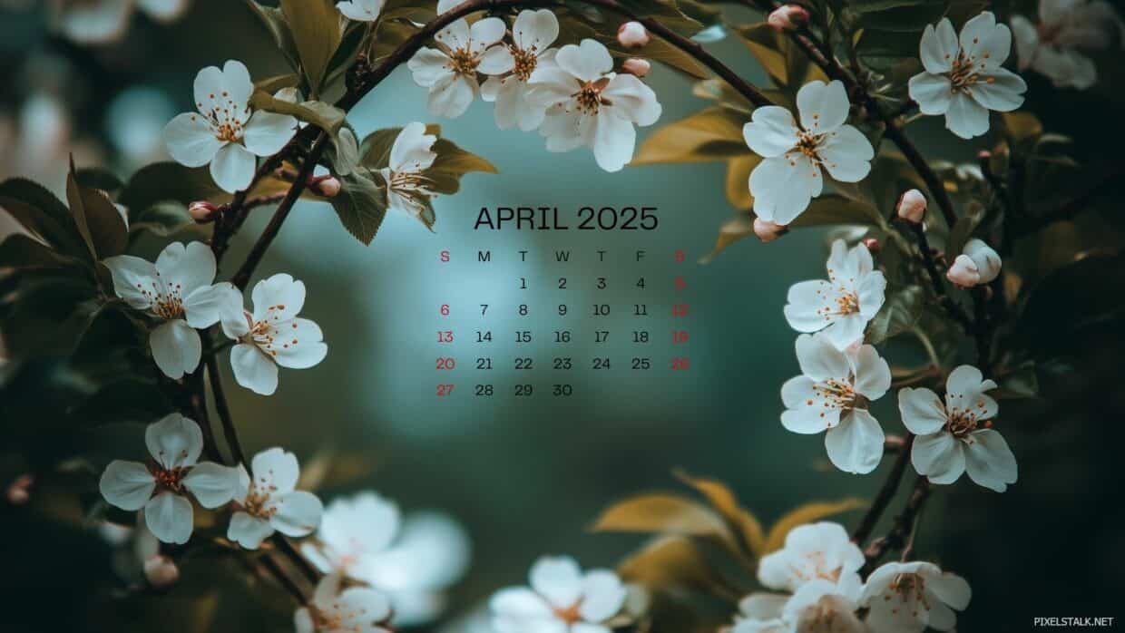 April 2025 Calendar HD Wallpapers - PixelsTalk