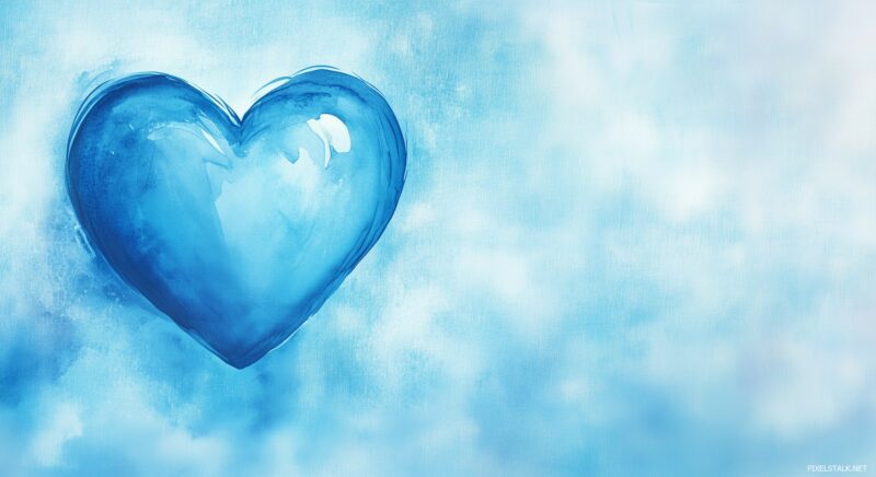 Blue Heart Wallpapers - PixelsTalk