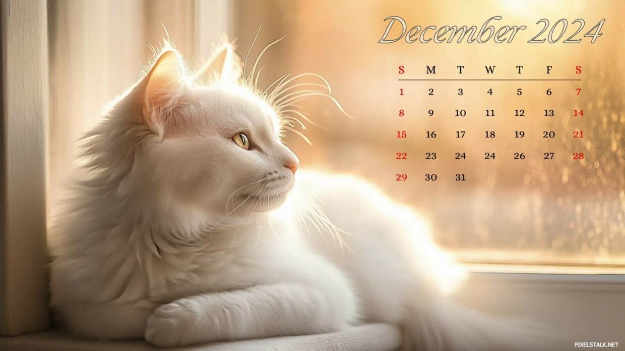December 2024 Calendar Desktop Wallpapers - PixelsTalk