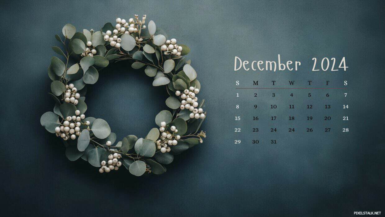 December 2024 Calendar Desktop Wallpapers - PixelsTalk