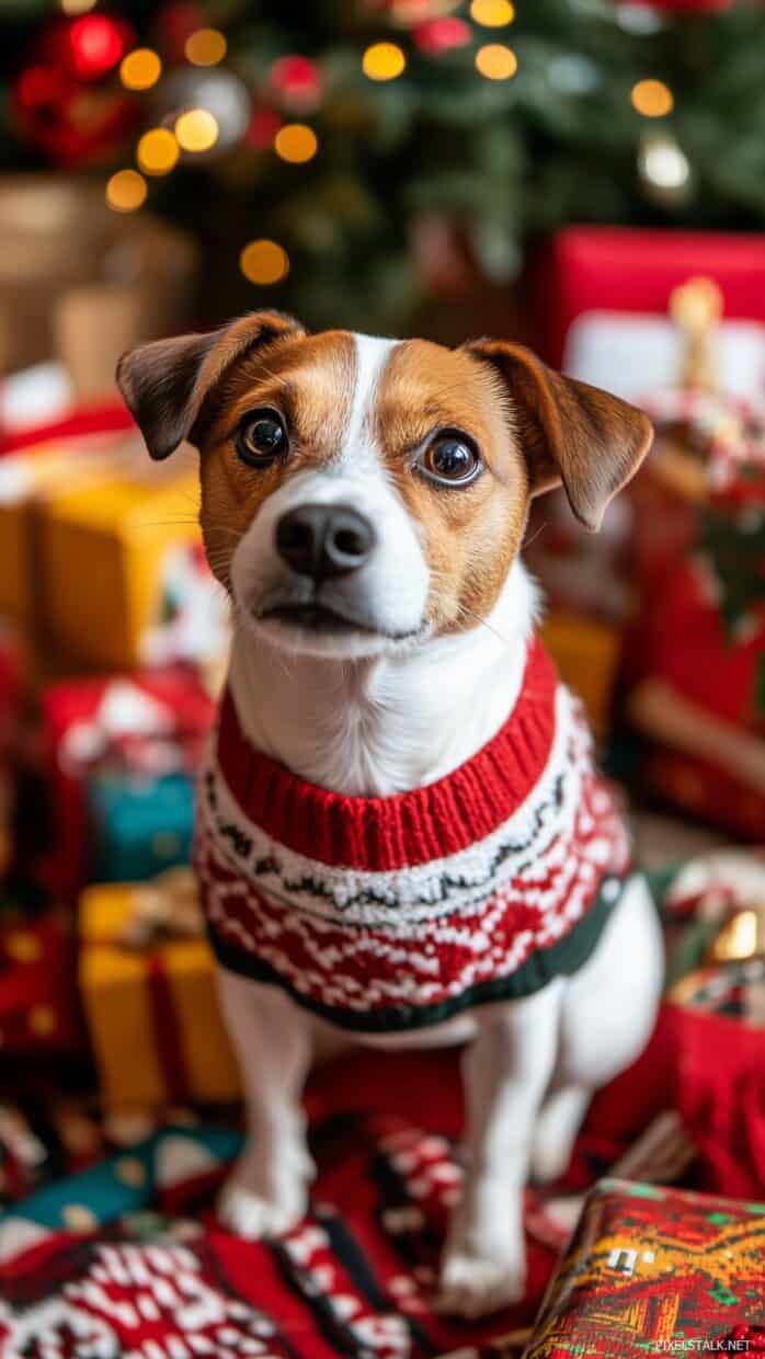 Christmas Dog Wallpapers - PixelsTalk