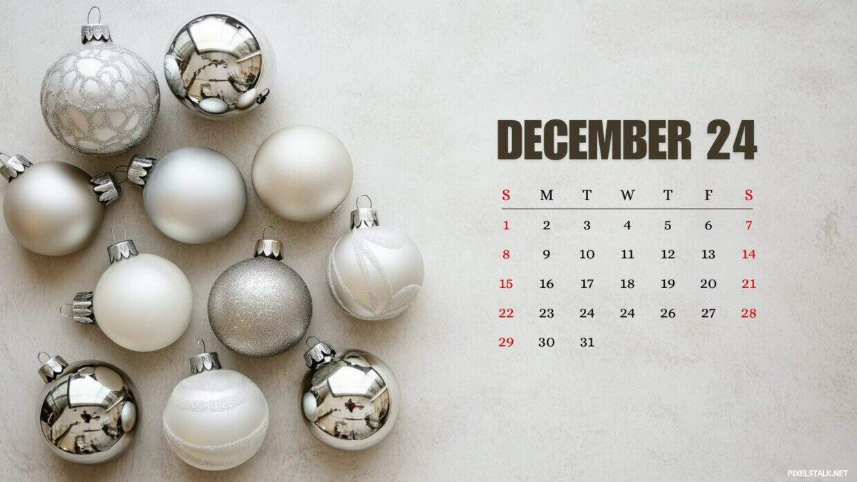 December 2024 Calendar Desktop Backgrounds - PixelsTalk