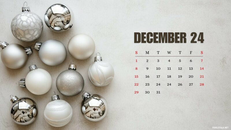 December 2024 Calendar Desktop Backgrounds - PixelsTalk