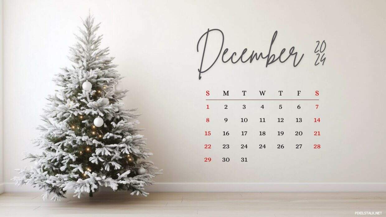 December 2024 Calendar Desktop Wallpapers - PixelsTalk