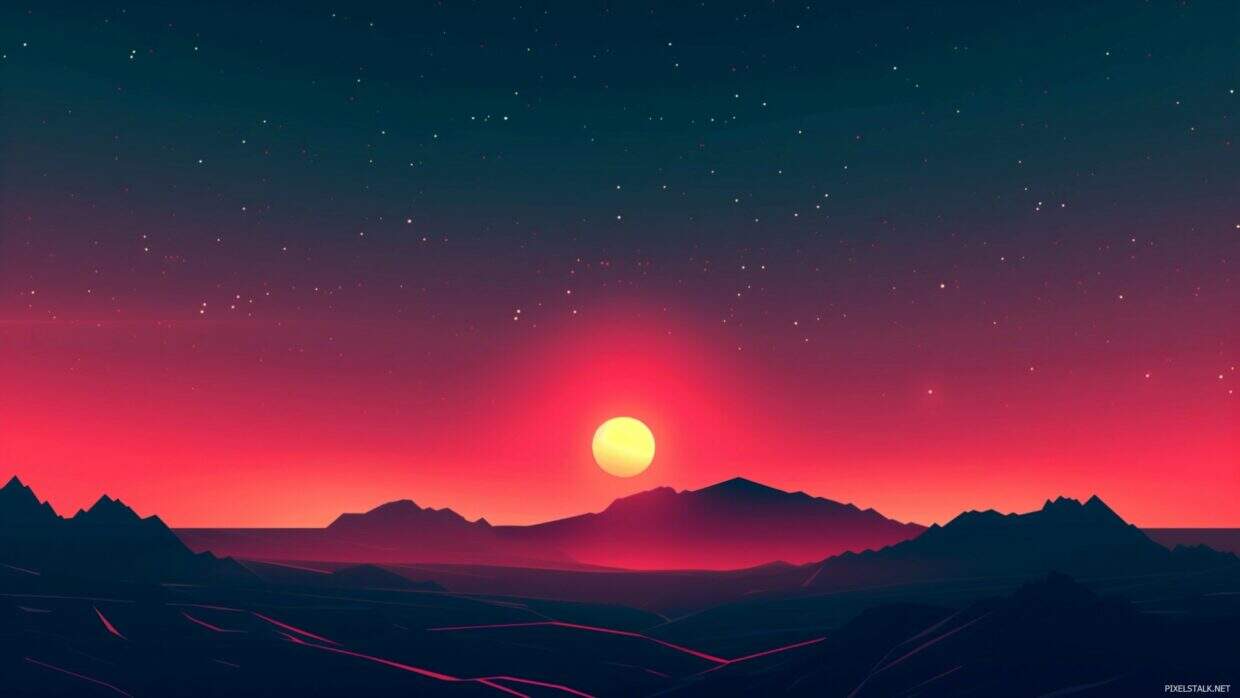 Fall Sunset Wallpaper HD - PixelsTalk