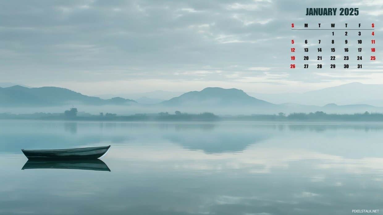 2025 January Calendar Desktop Backgrounds - PixelsTalk