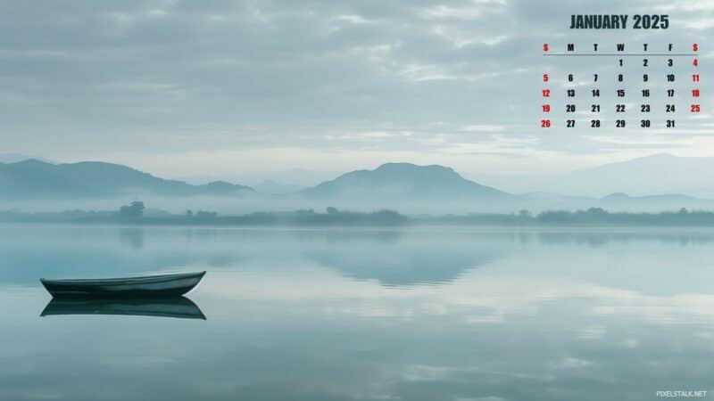2025 January Calendar Desktop Backgrounds - PixelsTalk