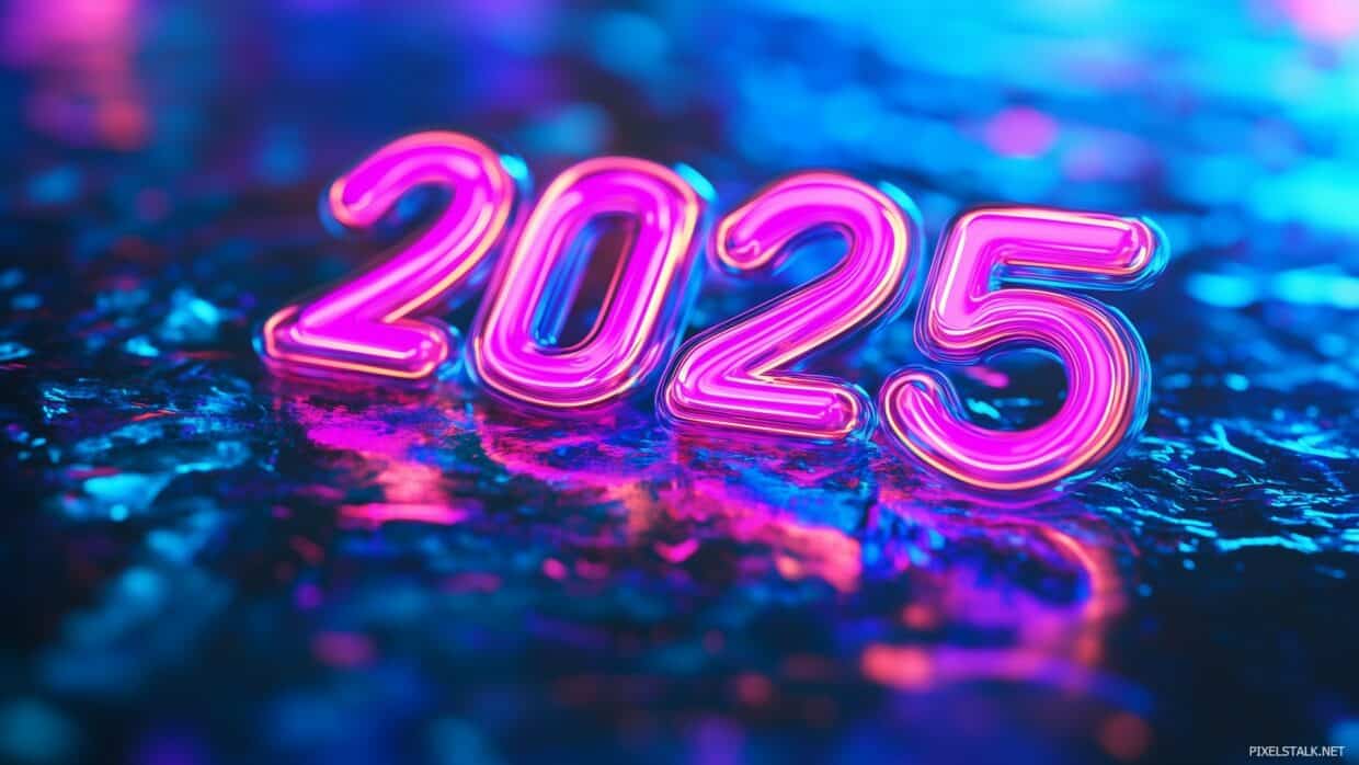 Happy New Year 2025 Desktop Wallpapers - PixelsTalk