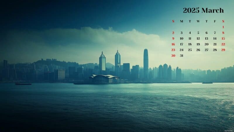March 2025 Calendar Desktop Backgrounds - PixelsTalk
