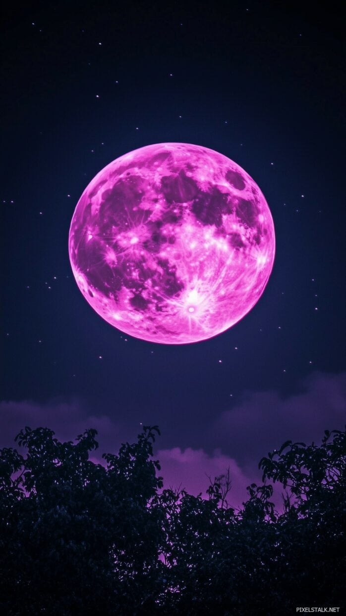 Purple Moon Wallpapers - PixelsTalk
