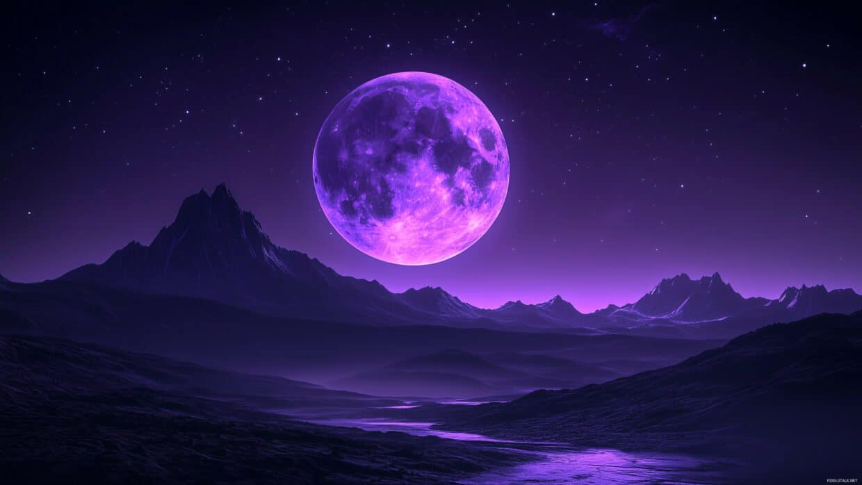 Purple Moon Wallpapers - PixelsTalk