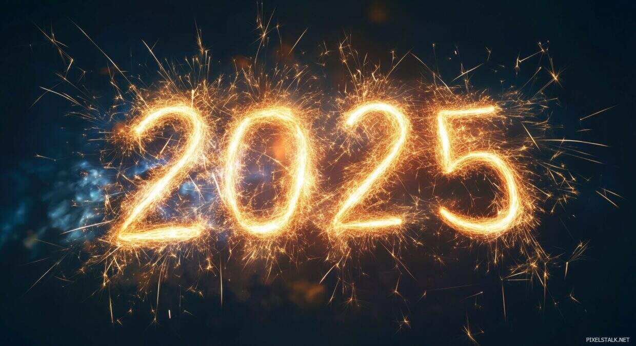 Happy New Year 2025 Desktop Wallpapers - PixelsTalk