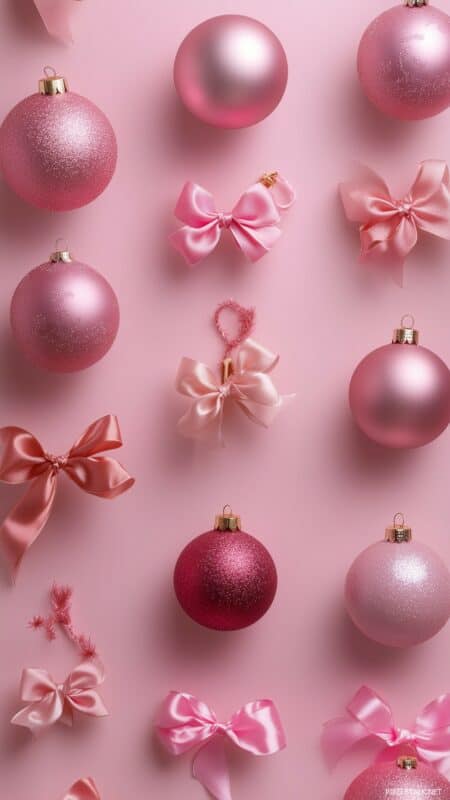 Pink Christmas Wallpapers HD - PixelsTalk