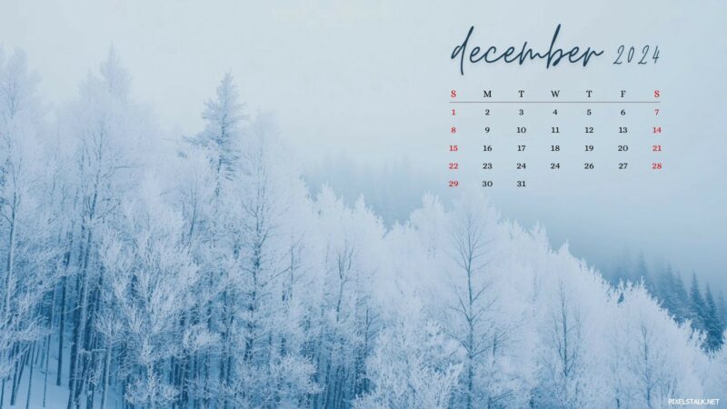 December 2024 Calendar Desktop Wallpapers - PixelsTalk