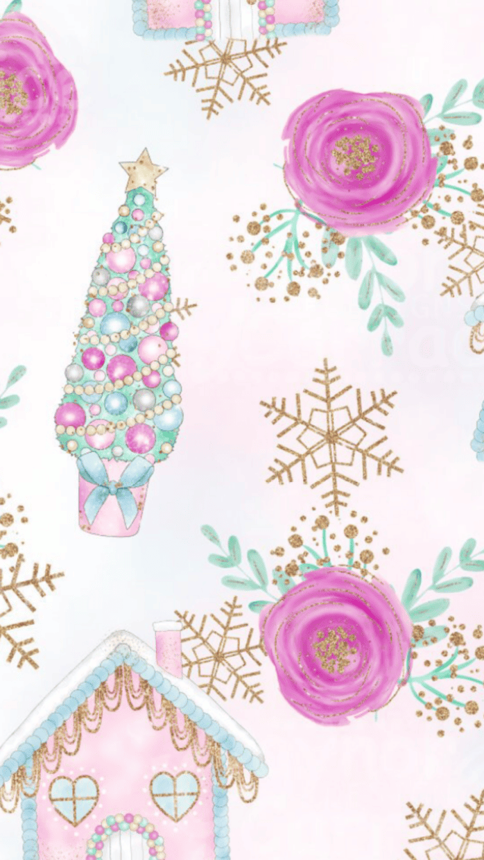 Pink Christmas iPhone Wallpapers - PixelsTalk